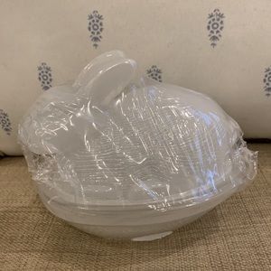 Target | Holiday | Frosted Glass Bunny Dish | Poshmark